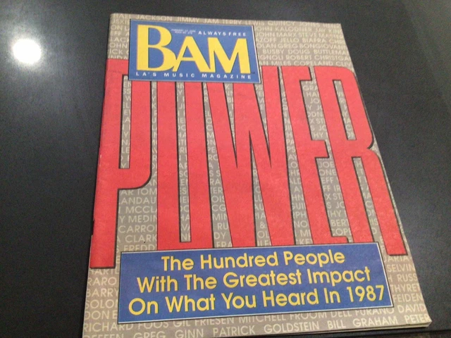 VINTAGE 80’S BAM MAGAZINE VINTAGE ROCK & ROLL ICONIC ADVERTISEMENTS ...
