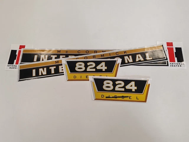 INTERNATIONAL 824 MC Cormick Diesel Tractor Aftermarket Decal Sticker ...