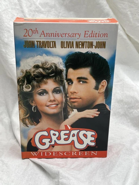 GREASE 20TH ANNIVERSARY Edition VHS - John Travolta & Olivia Newton ...