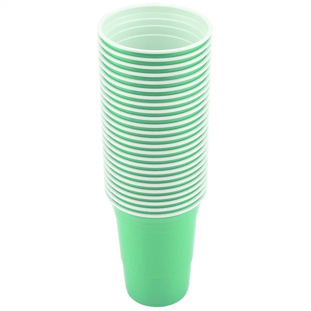 NEW (GREEN)BEER PONG Set Beer Pong Drinking Game Set Beer Pong Cups-25 ...