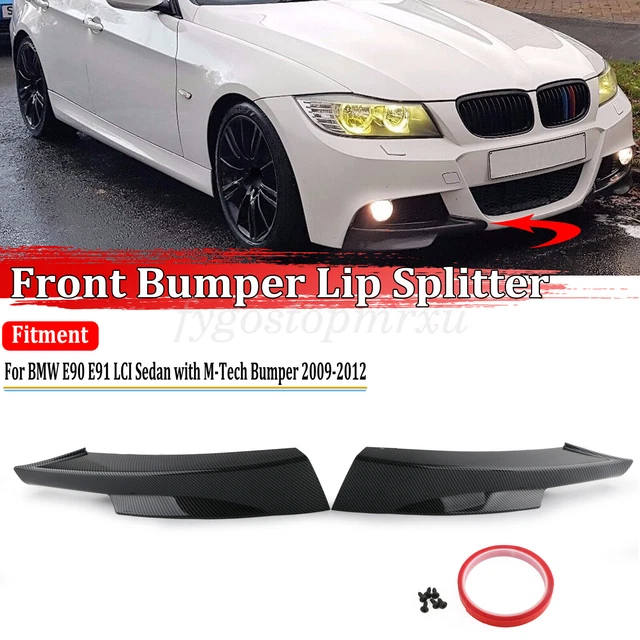 CARBON FIBER FRONT Bumper Splitter Spoiler Lip For BMW E90 E91 LCI M ...