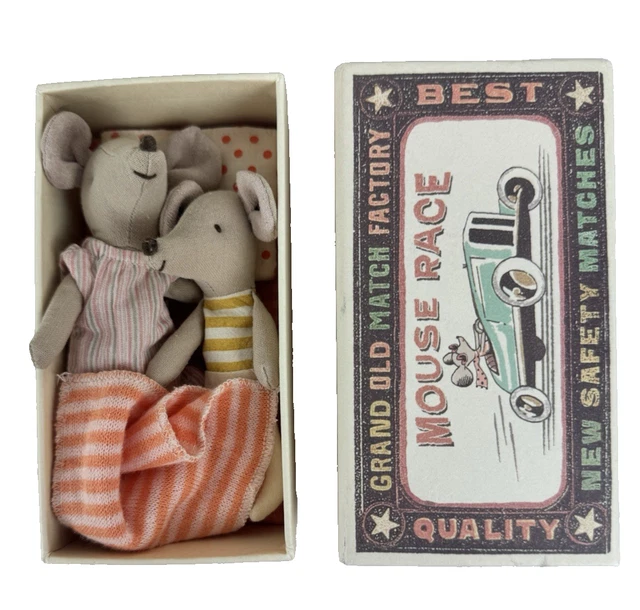 MAILEG MOUSE RACE Matches Little Brother Big Sister Danish Toys ...