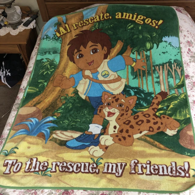 NICKELODEON NICK JR Go Diego Fleece Throw Blanket To The Rescue My ...