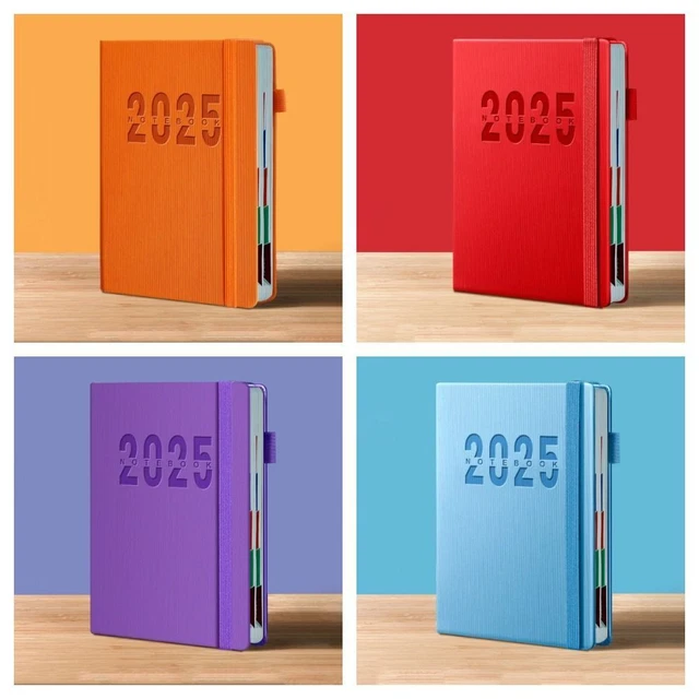 ENGLISH 2025 SCHEDULE Planner Notepad 12 Months 2025 A5 Notebook ...
