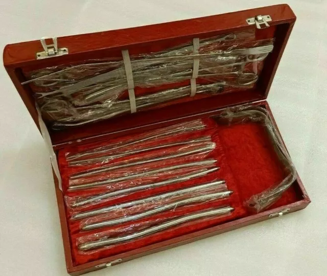 Dnc Gynecology Kit Box D And C Complete Ent Dilator Set Uterine Curette