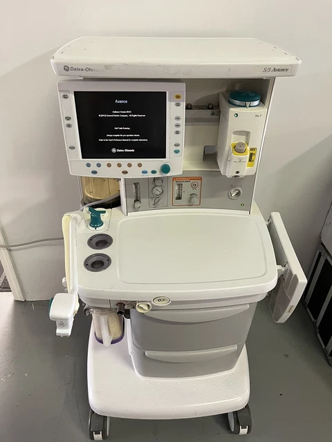 GE DATEX OHMEDA Avance Anesthesia Machine V8.01-Gas Module & Tec 7 Sevo ...