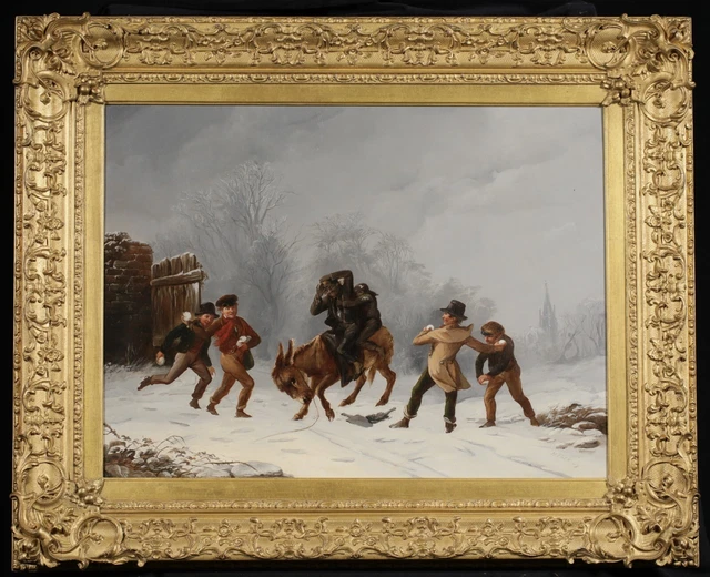 HENRY PARK (1816-1871) Large Signed 1846 English Oil - Children ...