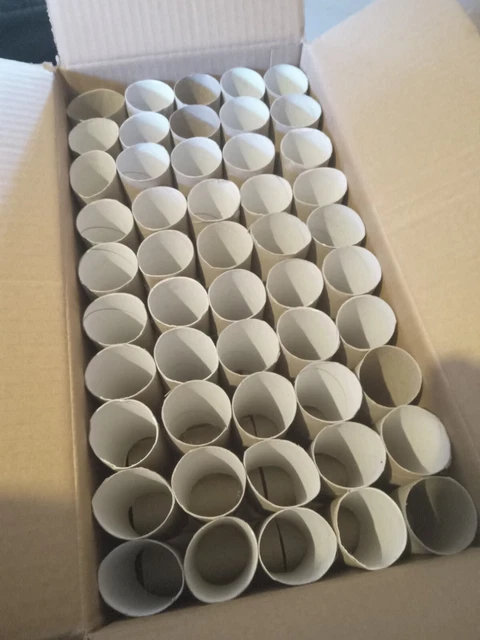 70 X EMPTY Cardboard Toilet Roll Tubes - Crafting,Art, Gardening ...