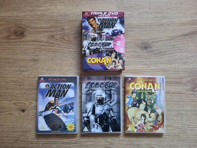 JETIX TRIPLE CARTOON DVD Set 2005 (Conan The Adventurer, Robocop ...
