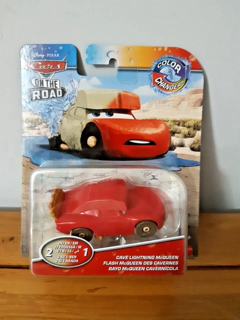 DISNEY PIXAR CARS CAVEMAN Lightning McQueen ON THE ROAD COLOUR CHANGER ...