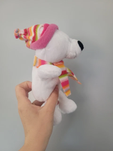 SOFT TOY POLAR Bear With Multicoloured Scarf And Hat White Bnwt £13.00 ...