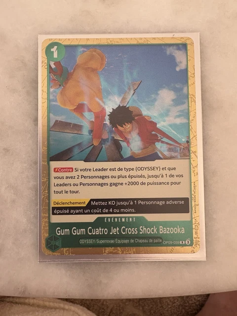ONE PIECE CARD Rare Holo Game Carte Francaise Gum Gum Op09-039 R Fr Mint Neuf EUR 0,50 - PicClick FR