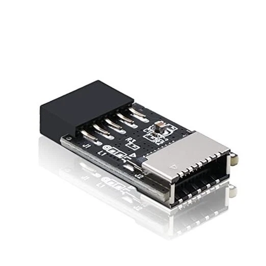 EZDIY-FAB USB 2.0 Internal Header (9-Pin) to USB 3.1/3.2 Type-C (20-Pin ...