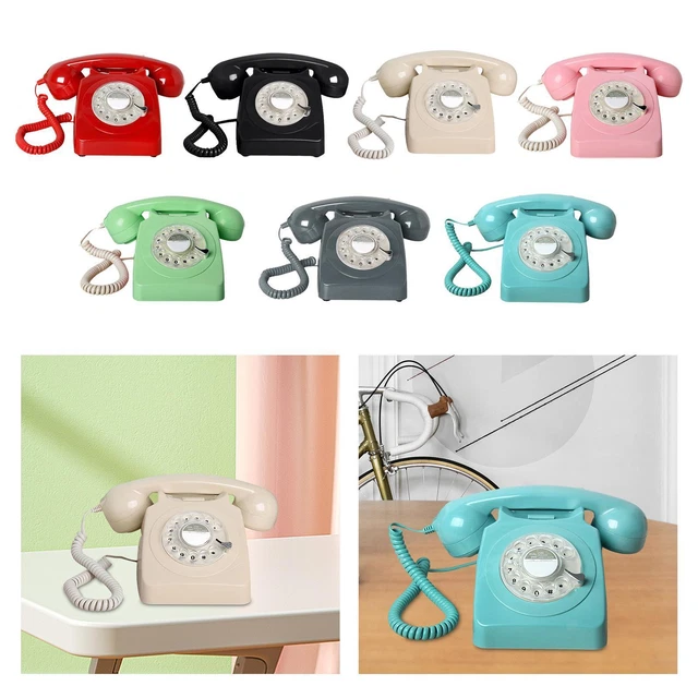 VINTAGE STYLE ROTARY phone 1960's retro telephone old style retro £61. ...