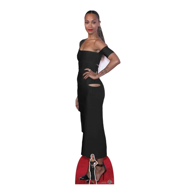 ZOE SALDANA ACTEUR Taille Réelle Carton Découpe Avec Free Mini Voyageur ...