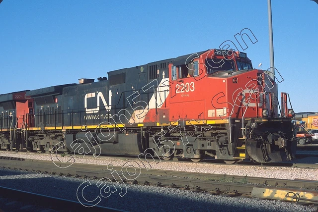 ORIGINAL SLIDE- CN ES44DC #2203 On BNSF At Galesburg, IL. 9/22 £3.22 ...