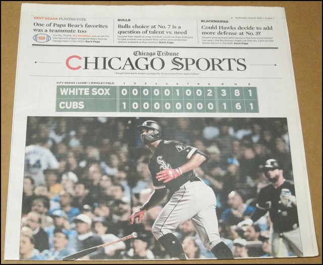 6/19/2019 CHICAGO TRIBUNE Newspaper Eloy Jimenez White Sox Jim McMillen ...