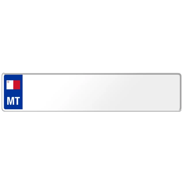 MALTA FLAG EURO European License Plate Number Plate Custom Embossed Alu ...