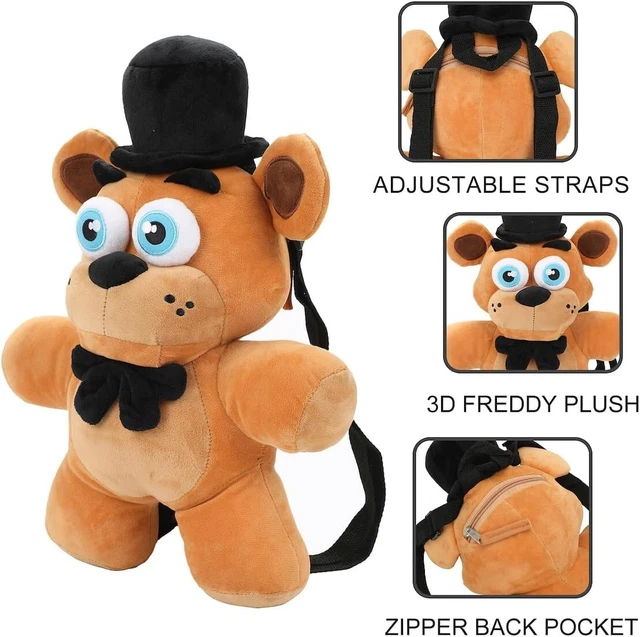 FIVE NIGHTS AT Freddy's Freddy Fazbear 18" inches Plush Backpack Tag ...