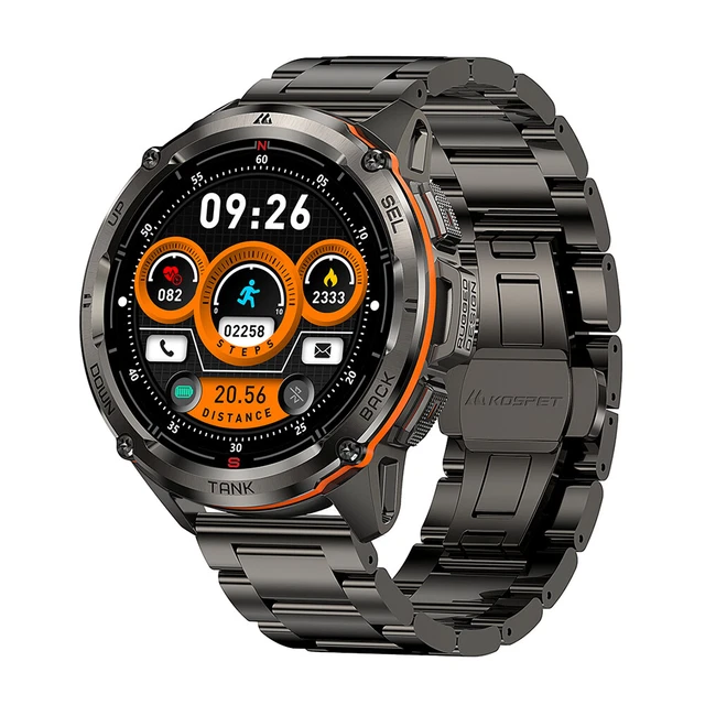 KOSPET TANK T3 Ultra Rugged Military Smart Watch Men BLACK £60.00 ...