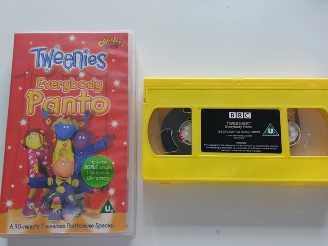 VHS VIDEO CASSETTE Tape Tweenies Everybody Panto £10.99 - PicClick UK