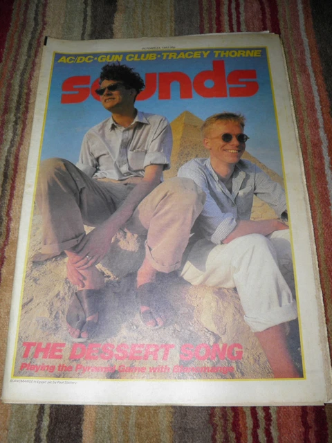 SOUNDS MUSIC NEWSPAPER 22 Oct 1983 Blancmange AC/DC Gun Club Ozzy ...