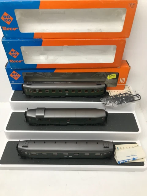 ROCO HO 3 DB Coaches 4293 4293S 4289 in good boxes '16 036' '105 101 ...