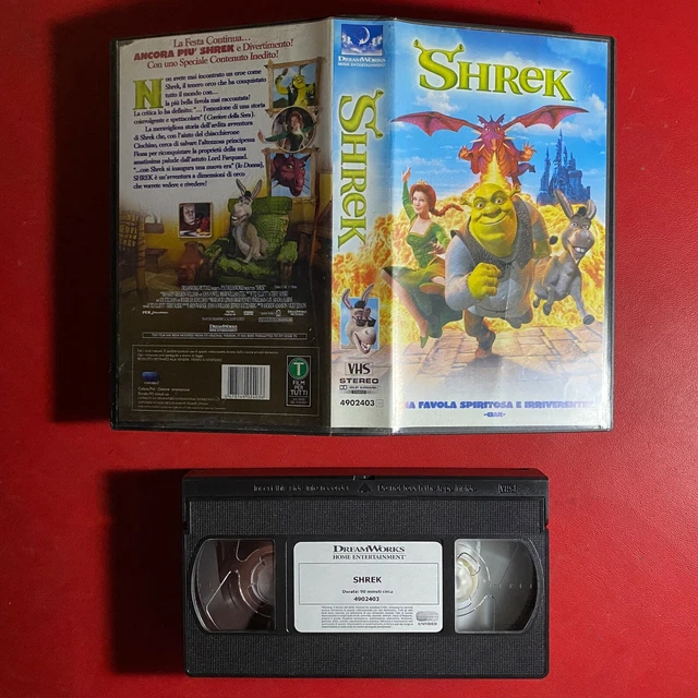 VHS DREAMWORKS SHREK + Unreleased Content (ITA 2001) 4902403 Animation ...