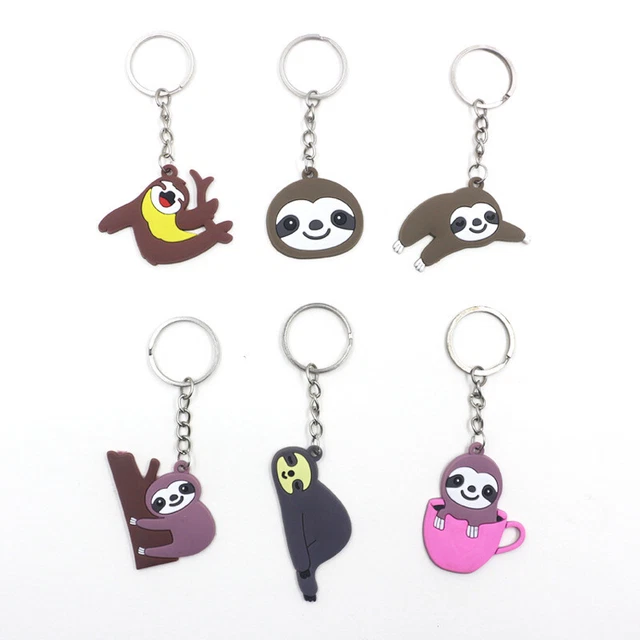 PORTE-CLÉS DE VOITURE Paresseux Animal De Dessin Animé Mignon Décoration De ~ EUR 4,51 - PicClick FR