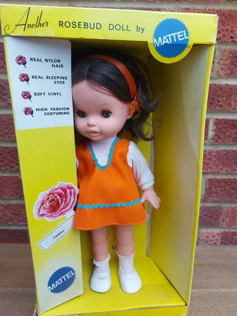 VINTAGE ROSEBUD SANDRA Doll Mattel Retro 1960s 70s Boxed 16" Fashion ...