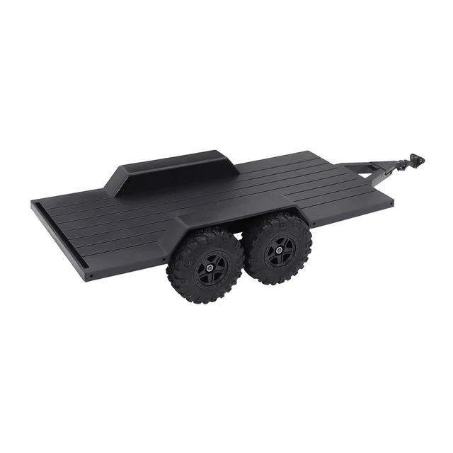 1/18 RC TRAILER Upgraded for Hauling behind Car for 1/18 RC Crawler £33 ...