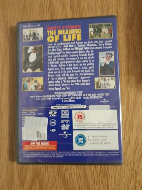 MONTY PYTHON’S THE Meaning of Life DVD New & Sealed EUR 4,37 - PicClick IT