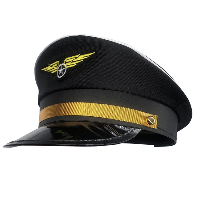 CAP CAPTAIN HATS Navy Party Costume Police Sailors Caps Captains Flight ...