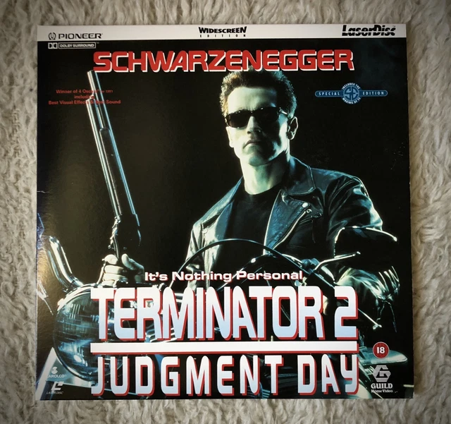 TERMINATOR 2 JUDGMENT Day Laserdisc RARE UNCUT Cert 18 UK Release 1st ...