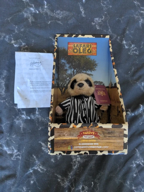 COMPARE THE MARKET Meerkat Safari Oleg Soft Toy With Letter ...