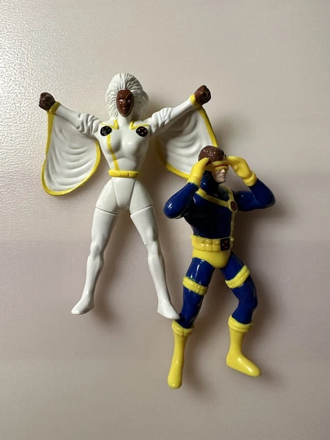 1996 VINTAGE MARVEL X Men Storm And Cyclops Burger King Figures £3.50 ...