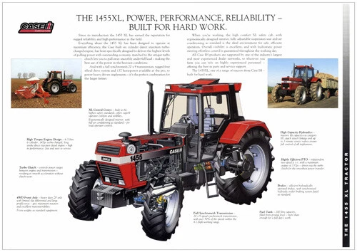 A3 CASE IH International Tractor Cutaway Brochure Poster Leaflet CASE ...