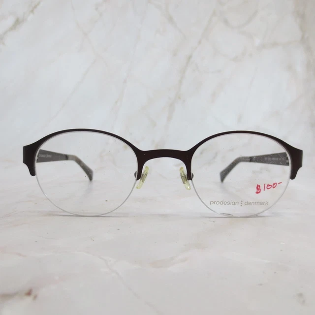 PRODESIGN DENMARK EYEGLASSES Frame 1248 c.5031 Women's Brown Half Rim ...