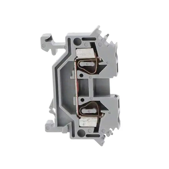 WAGO DIN RAIL Mount Terminal Block 2 Pos 800V 4mm² AWG 28-12 Gray 281 ...