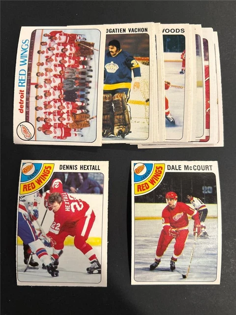 1978-79 OPC O-PEE-CHEE Detroit Red Wings Team Set 19 cartes comme neuf ...