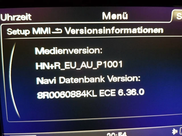 AUDI MMI 3G PLUS Firmware + Navigation Update 2023 6.36.0 (Final ...