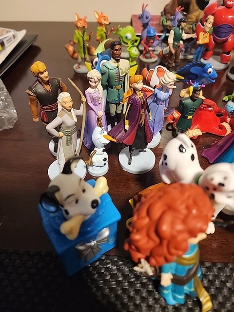 HUGE LOT Disney Plastic PVC Figures Toys Cake Toppers Pixar 54 $134.00 ...