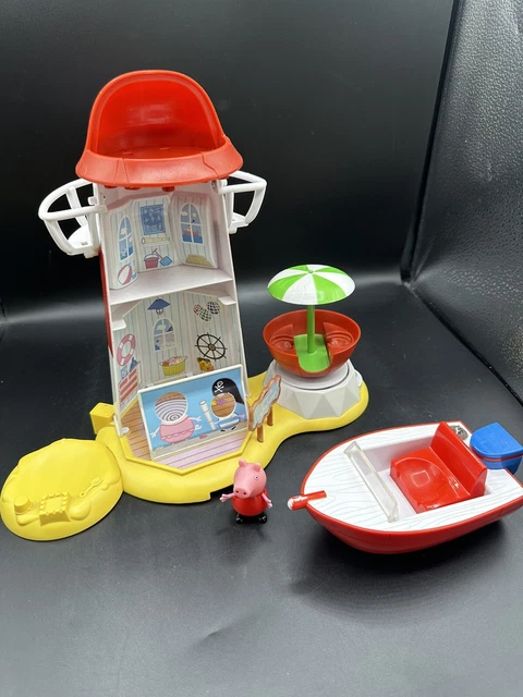 PEPPA PIG BEACH / Seaside Lighthouse Playset With Toy Figure, Sandpit ...