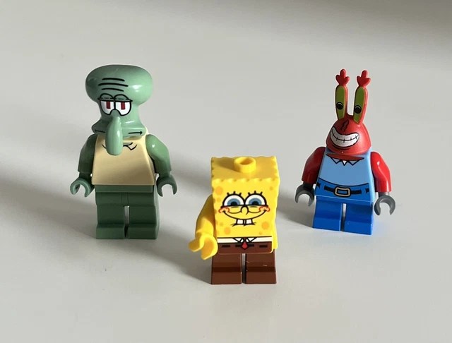 LEGO MINIFIGURES SPONGEBOB, rare Squidward and Mr. Krabs EUR 8,09 ...