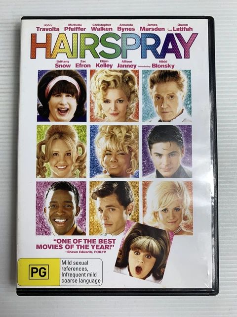 HAIRSPRAY JOHN TRAVOLTA Michelle Pfeiffer Zac Efron DVD R4 Movie $8.97 ...