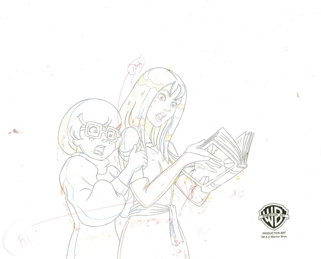 SCOOBY DOO WITCH'S Ghost:Hex Girl/Thorn/Velma-Original Cel/Drawing ...