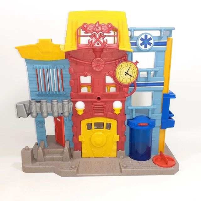 FISHER PRICE IMAGINEXT Rescue City Centre Fire Station Playset Mattel ...