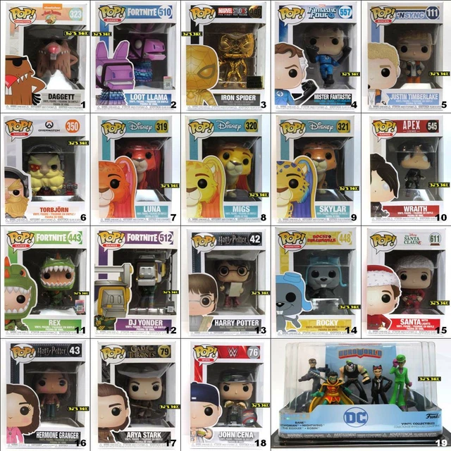 FUNKO POP! VINYL Figures U-Pick 19 Different Characters TV Movies ...