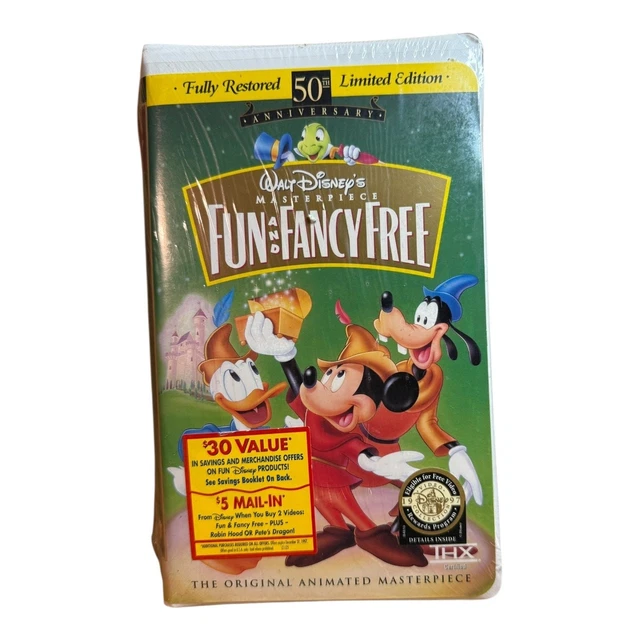 WALT DISNEY'S FUN And Fancy Free VHS - Sealed! £31.94 - PicClick UK