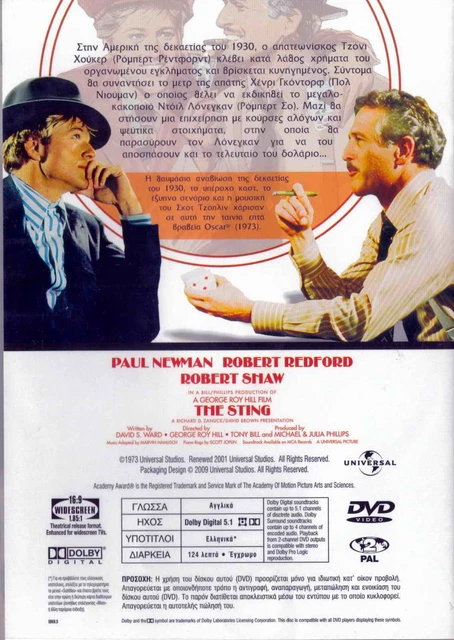 THE STING (PAUL Newman, Robert Redford, Charles Durning, Robert Shaw ...